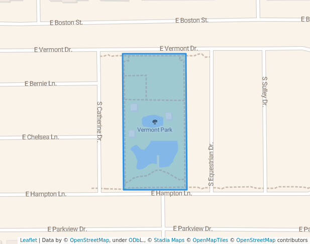 Vermont Park in Gilbert | Map and Routes