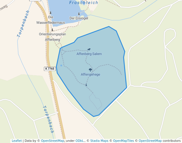 Affengehege in Salem | Map and Routes