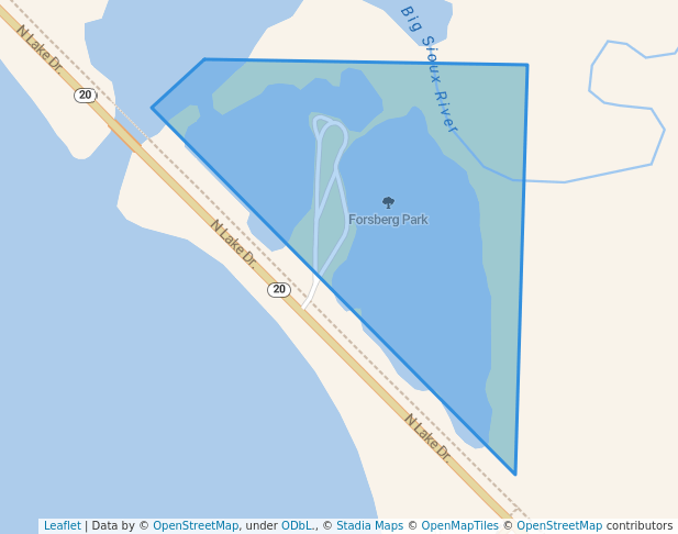 Forsberg Park in Watertown | Map and Routes