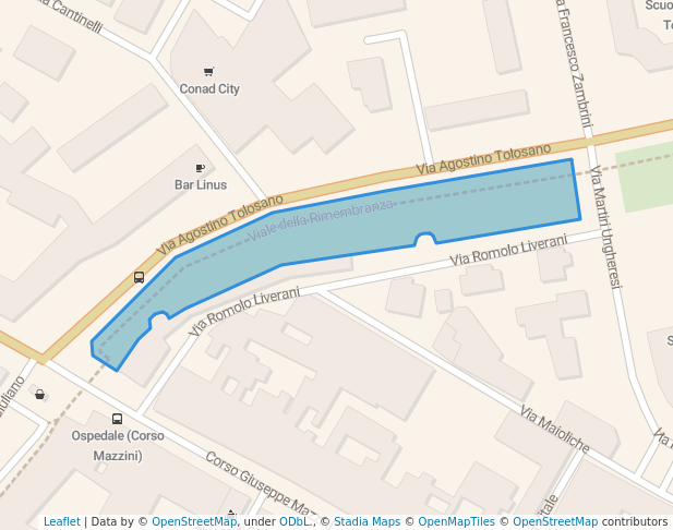 Parco delle Rimembranze in Faenza | Map and Routes