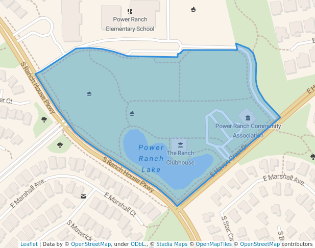 The Ranch Community Park in Gilbert | Map and Routes