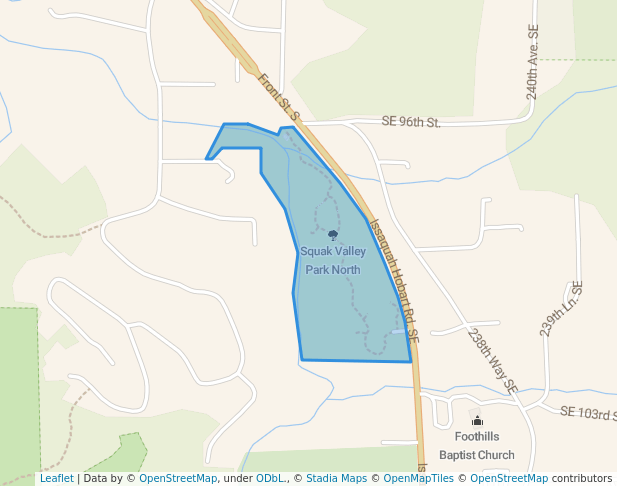 Squak Valley Park North in Issaquah | Map and Routes