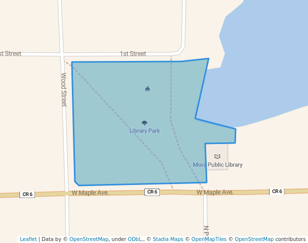 Library Park in Mora | Map and Routes