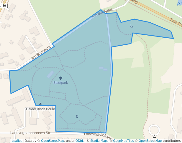 Stadtpark in Heide | Map and Routes