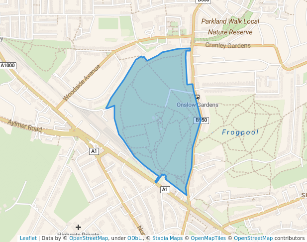 Highgate Wood in London | Map and Routes