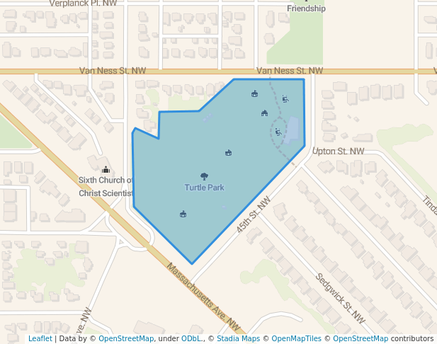 Turtle Park in Washington | Map and Routes
