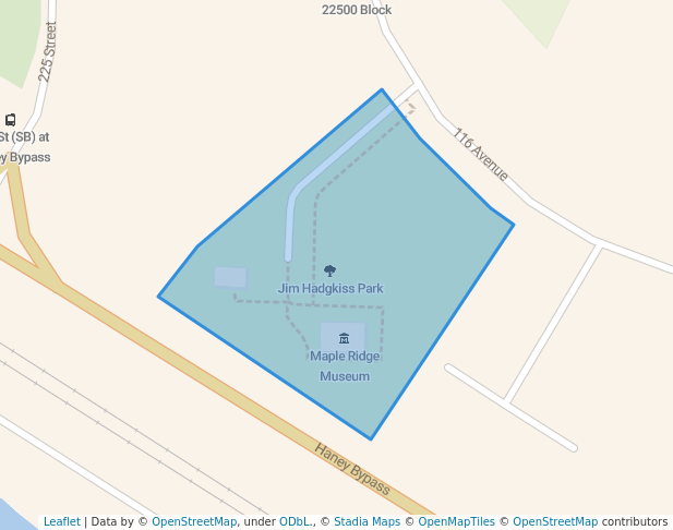 Jim Hadgkiss Park in Maple Ridge | Map and Routes