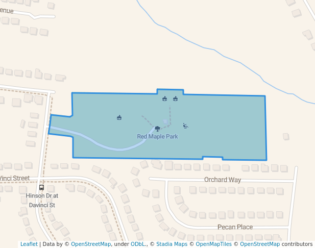 Red Maple Park in Durham | Map and Routes