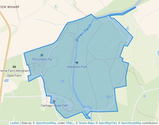 Attingham Park in Upton Magna | Map and Routes