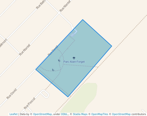 Parc Alain-Forget in Longueuil | Map and Routes