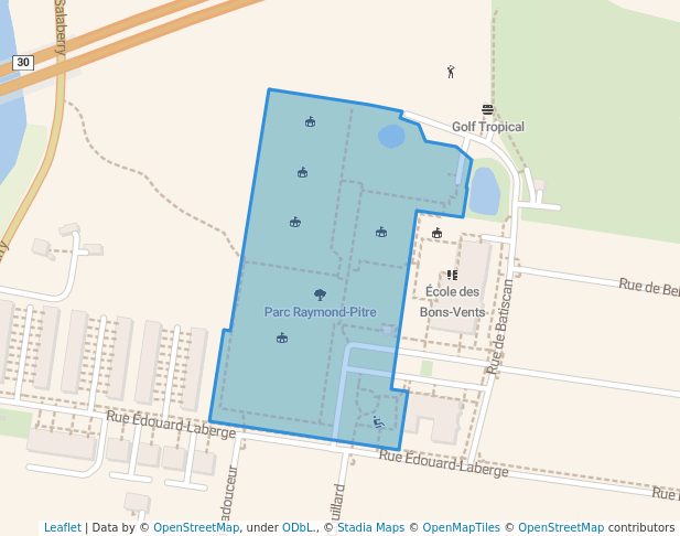 Parc Raymond-Pitre in Mercier | Map and Routes