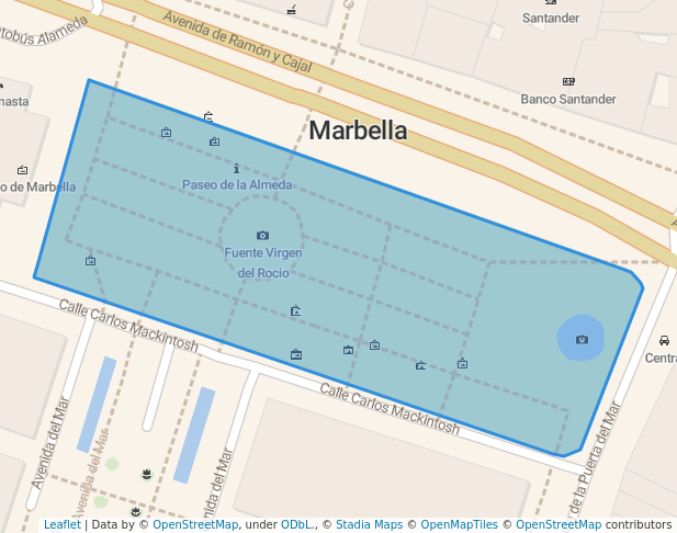 Alameda Park in Marbella | Map and Routes