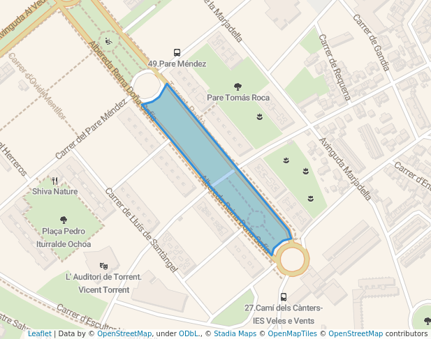 Paseo de la Reina Doña Sofía in Torrent | Map and Routes