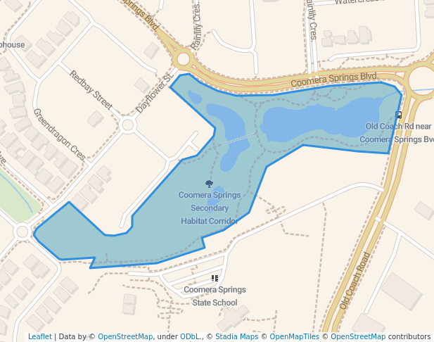 Coomera Springs Secondary Habitat Corridor in Upper Coomera | Map and ...