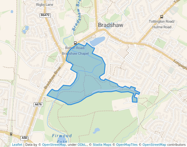 Longsight Park in Bolton | Map and Routes