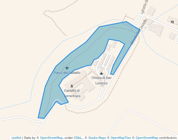 Parco del Castello in Torrechiara | Map and Routes