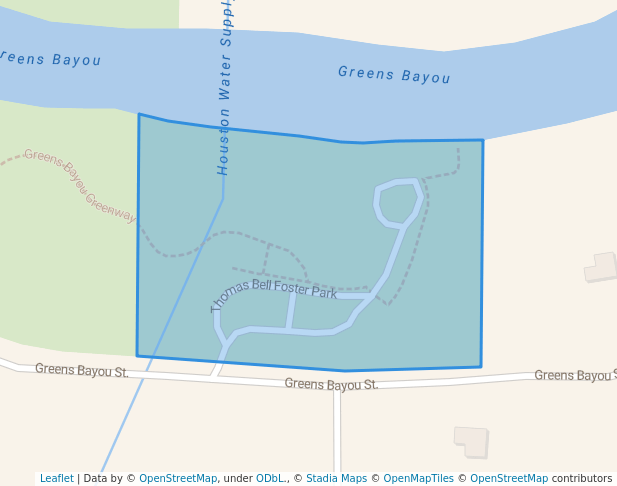 Thomas Bell Foster Park in Houston | Map and Routes