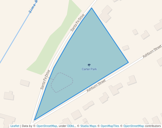 Carter Park in Houston | Map and Routes