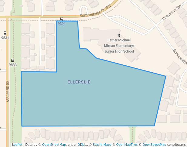 Summerside Park in Edmonton | Map and Routes