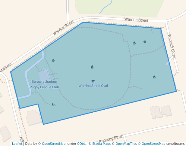 Warrina Street Oval in Berowra Heights | Map and Routes