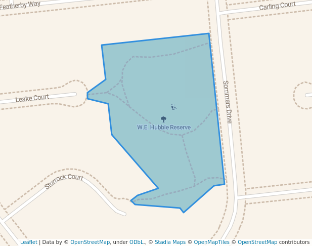 W.E. Hubble Reserve in Altona Meadows | Map and Routes