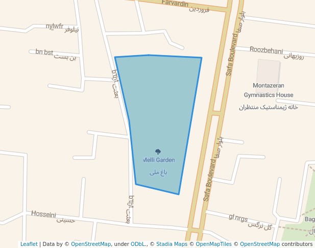 Melli Garden in Borujerd | Map and Routes