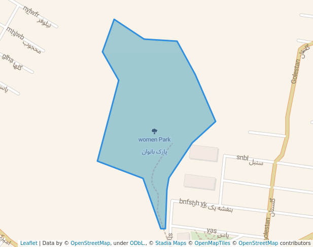women Park in Borujerd | Map and Routes