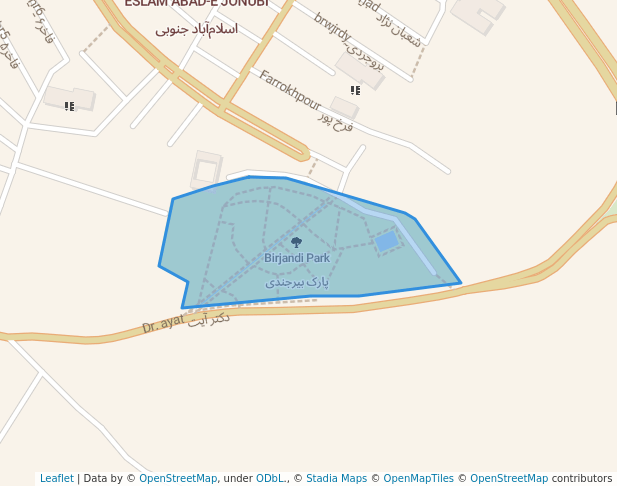 Birjandi Park in Borujerd | Map and Routes