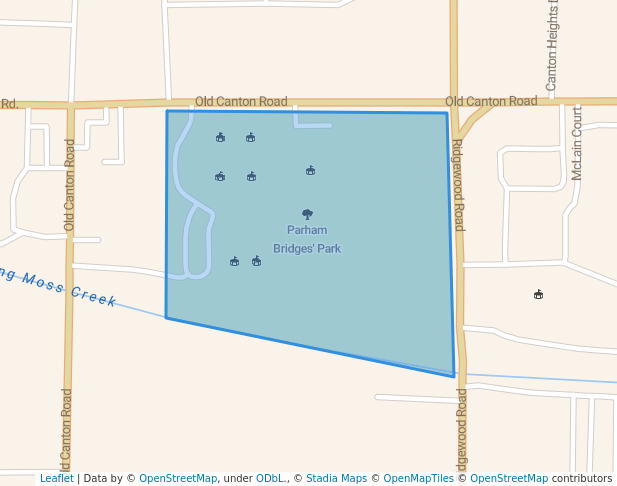 Parham Bridges' Park in Jackson | Map and Routes