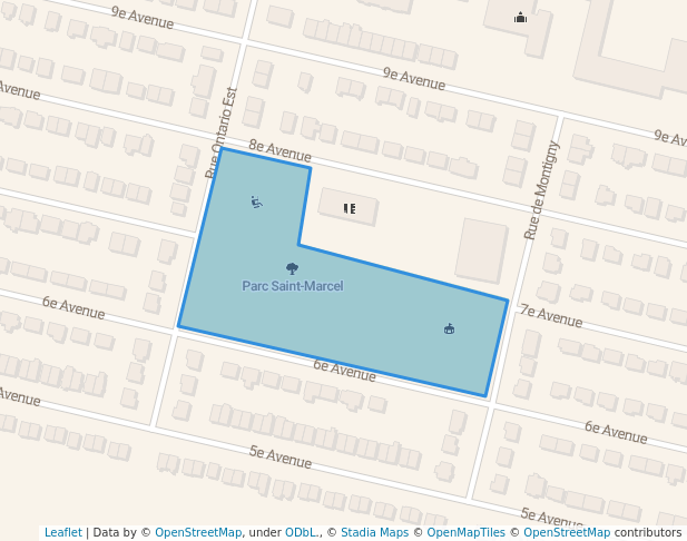 Parc Saint-Marcel in Montréal | Map and Routes