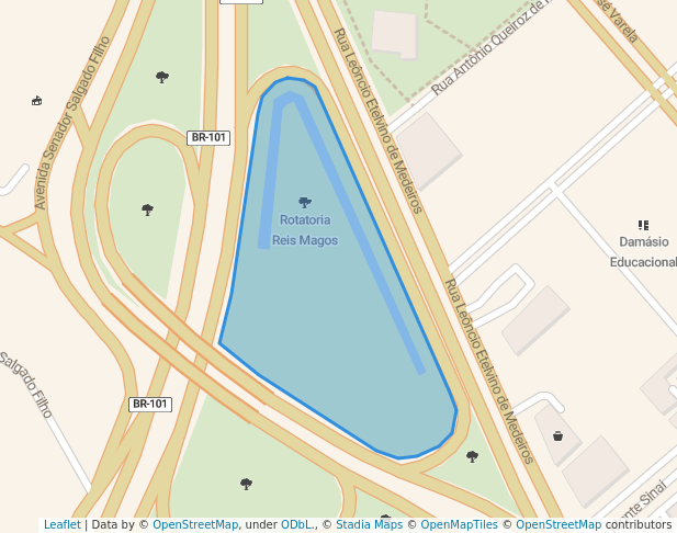 Rotatoria Reis Magos in Natal | Map and Routes