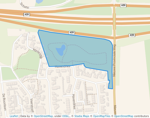Havendries Park in Waspik | Map and Routes