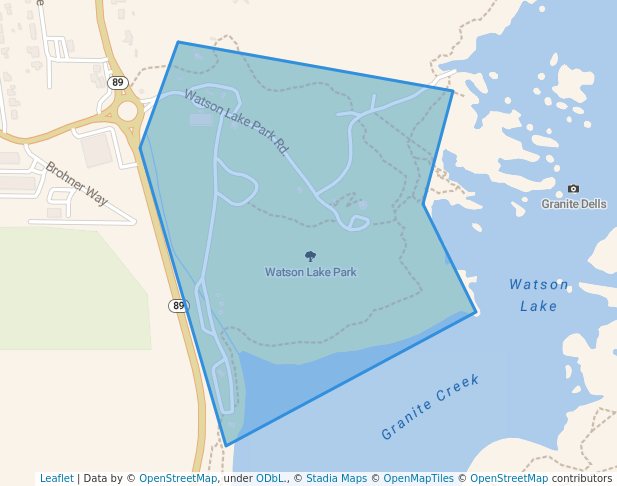 Watson Lake Park in Prescott | Map and Routes
