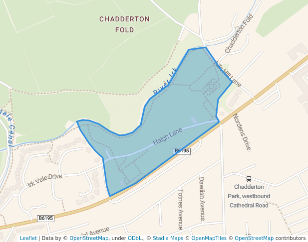 Chadderton Hall Park in Chadderton | Map and Routes