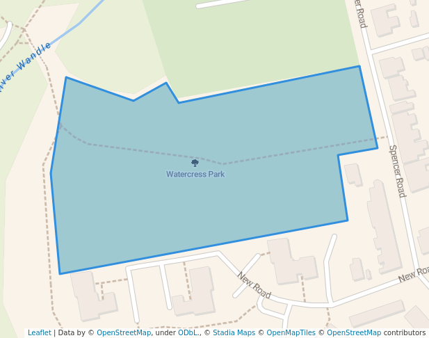 Watercress Park in Mitcham | Map and Routes