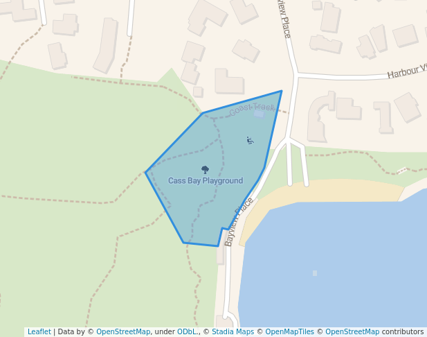 Cass Bay Playground in Lyttelton | Map and Routes