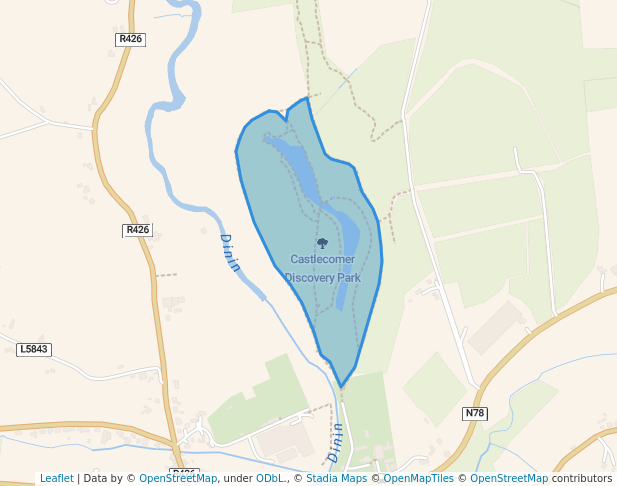 Castlecomer Discovery Park in Castlecomer | Map and Routes