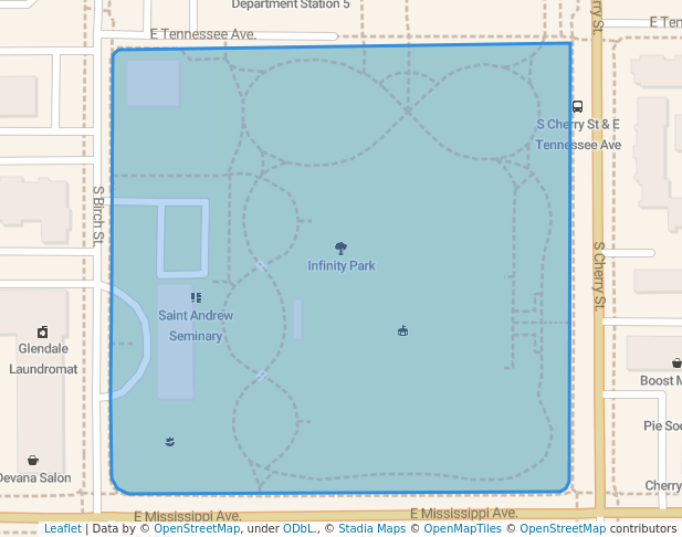 Infinity Park in Denver | Map and Routes