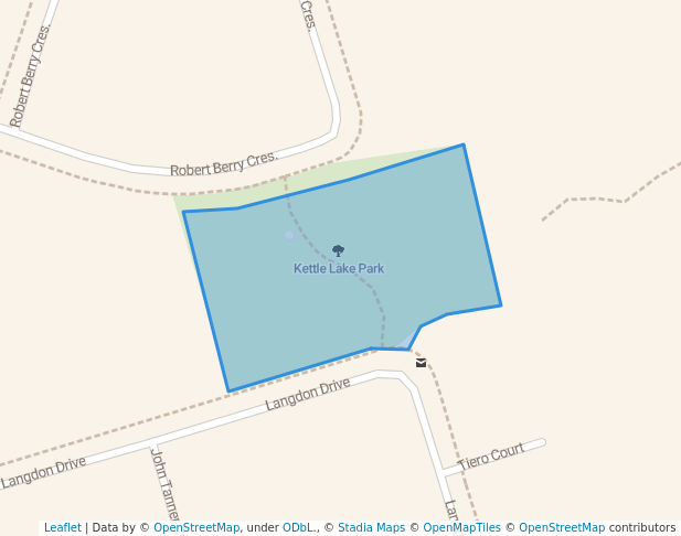 Kettle Lake Park in King City | Map and Routes