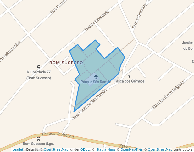 Parque São Romão in Alverca do Ribatejo | Map and Routes