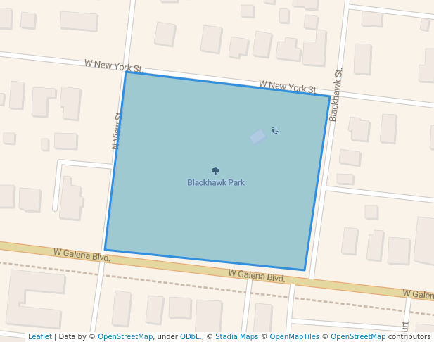 Blackhawk Park in Aurora | Map and Routes