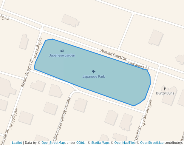 Japanese Park in Amman | Map and Routes