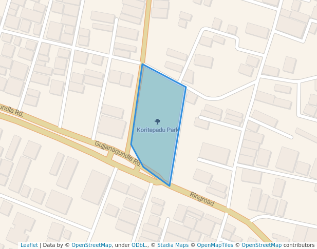 Koritepadu Park in Guntur | Map and Routes