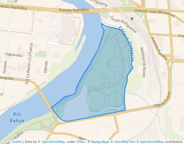 Parque Alberto Hott in Osorno | Map and Routes