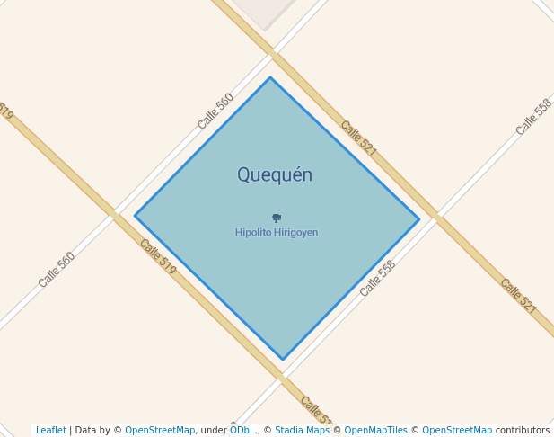 Hipolito Hirigoyen in Quequén | Map and Routes