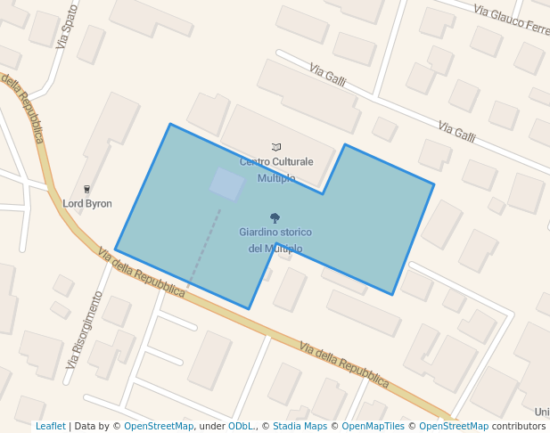 Giardino storico del Multiplo in Cavriago | Map and Routes