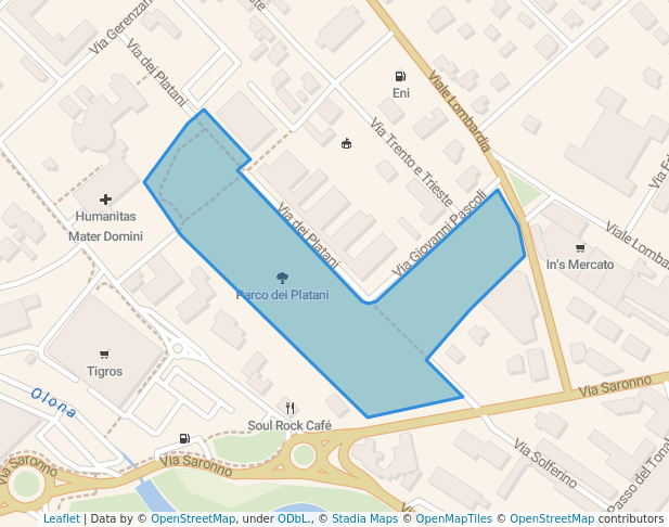 Parco dei Platani in Castellanza | Map and Routes
