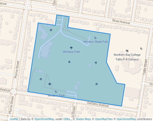 Windsor Park in Norlane | Map and Routes