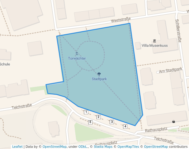 Stadtpark in Schkeuditz | Map and Routes