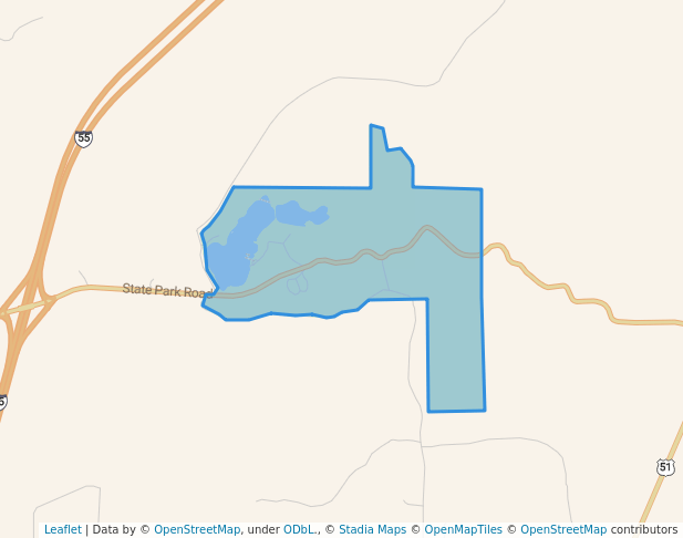 Holmes County State Park in Durant | Map and Routes